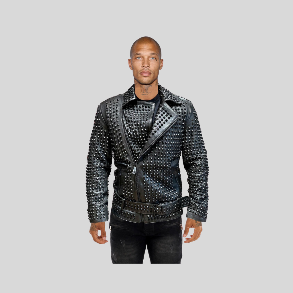 Avenue George V Paris GV6002 Black Leather Jacket – ICETIME LUXE