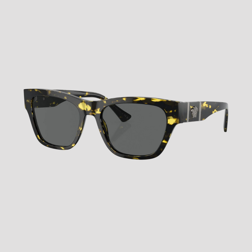 Versace Black Rectangle-Frame Sunglasses – ICETIME LUXE