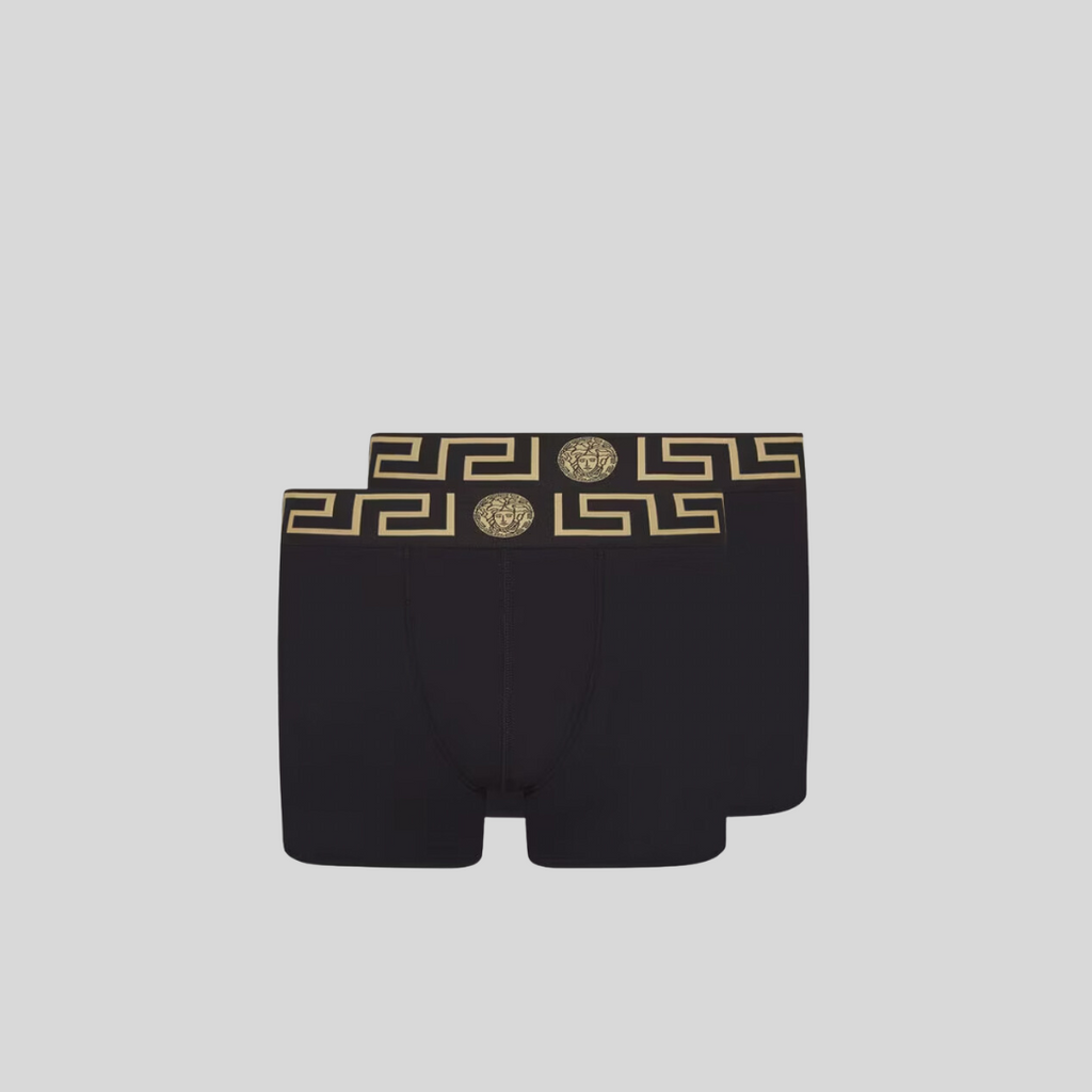 Versace Black 2-Pack Greca Border Long Trunks – ICETIME LUXE