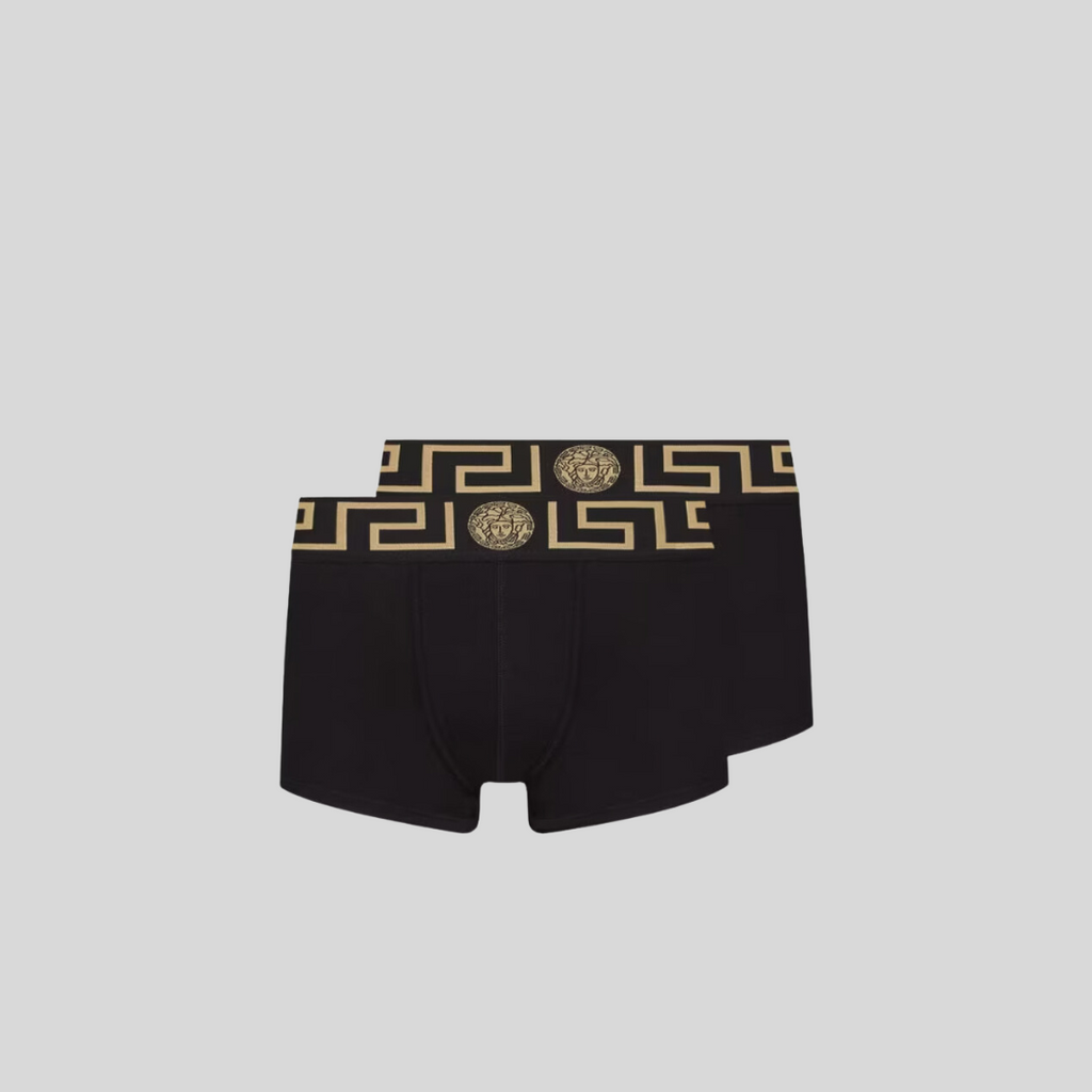 Versace Black 2-Pack Greca Border Trunks – ICETIME LUXE