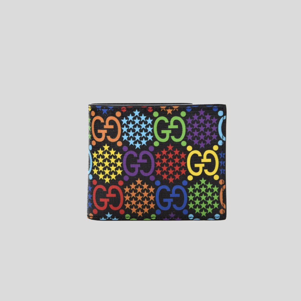Gucci Multicolor Monogram Psychedelic Bi-Fold Wallet – ICETIME LUXE